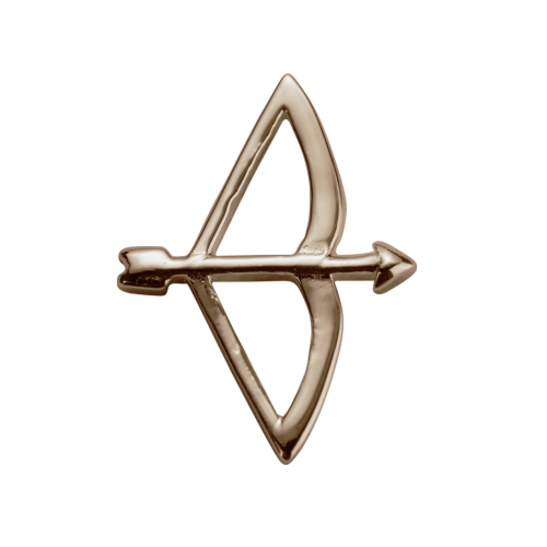 Stow Lockets Stow Bow & Arrow Charm | Rose Gold | Precious Metals