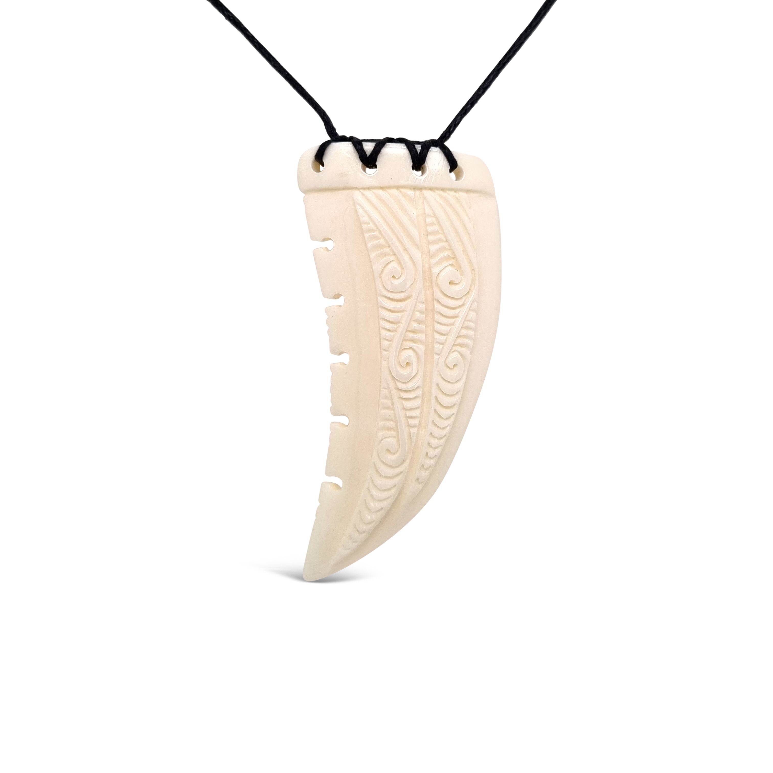 Wild at Heart Wild at Heart Carved Bone Tusk Necklace | Precious Metals