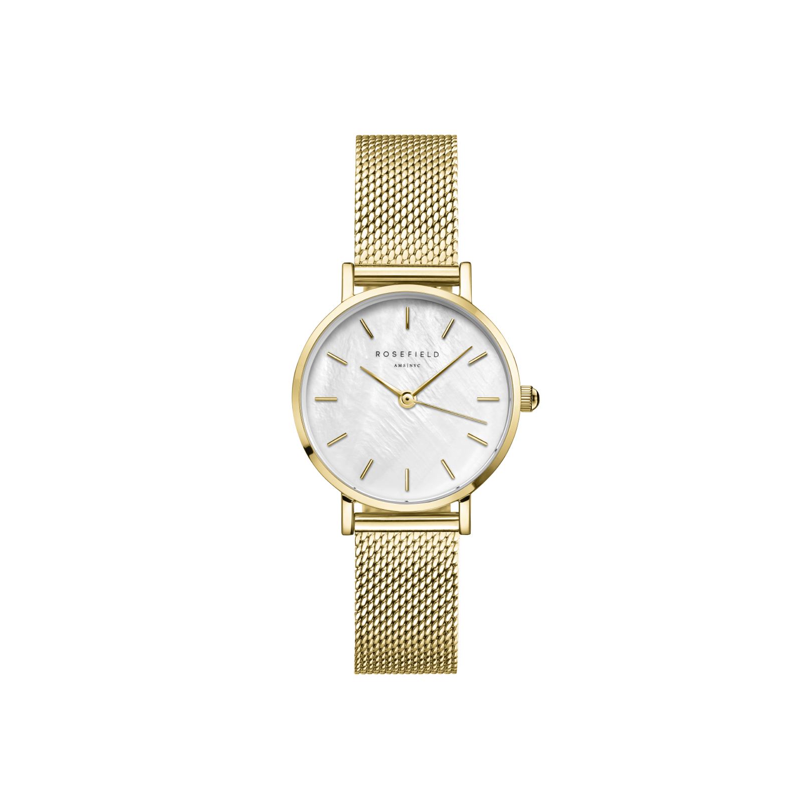 Rosefield Rosefield Small Edit Mesh Gold Watch | Precious Metals
