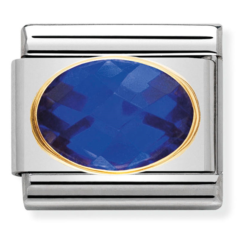 Nomination Nomination | Blue Faceted Oval | Cubic Zirconia | Precious ...