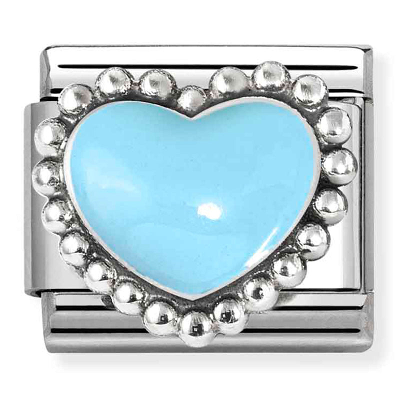 Nomination Nomination | Blue Heart in Silver | Precious Metals