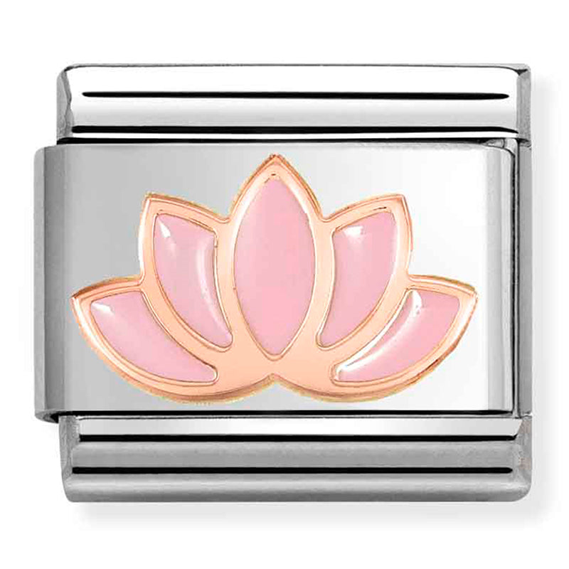 Nomination Nomination | Pink Lotus Flower and Stars in Rose Gold ...