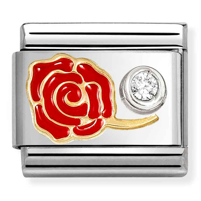Nomination Nomination | Red Rose in 18k Gold | Precious Metals
