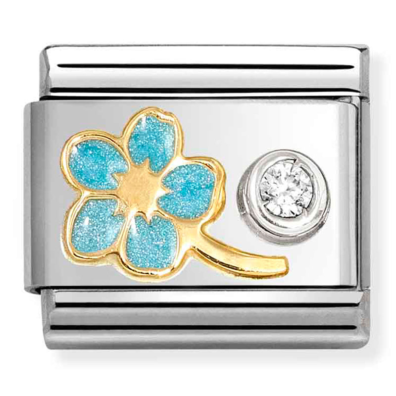 Nomination Nomination | Forget me Not Flower in 18k Gold | Precious Metals