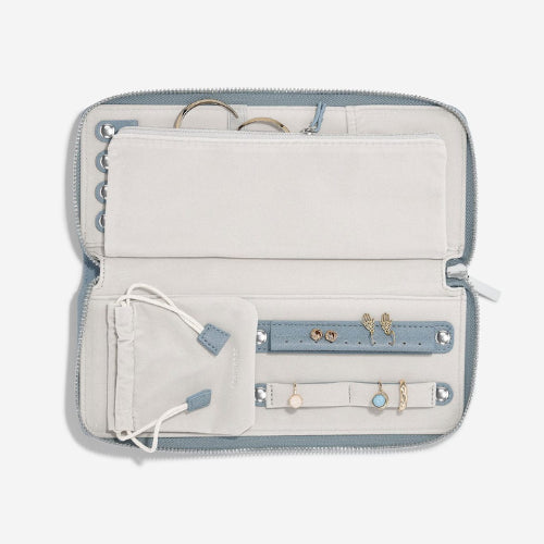 Stackers Stackers | Jewellery Wallet | Dusky Blue | Precious Metals